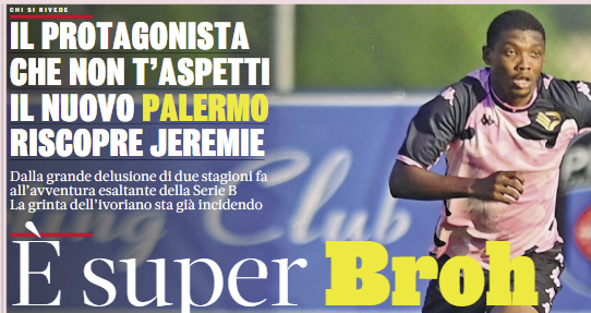 Il protagonista che non ti aspetti: il nuovo Palermo riscopre Jeremie ...